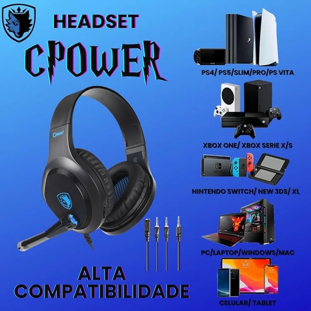 Buy Sades SA-716 CPower Wire Gaming Headset compatible with PS5 PS4 ...